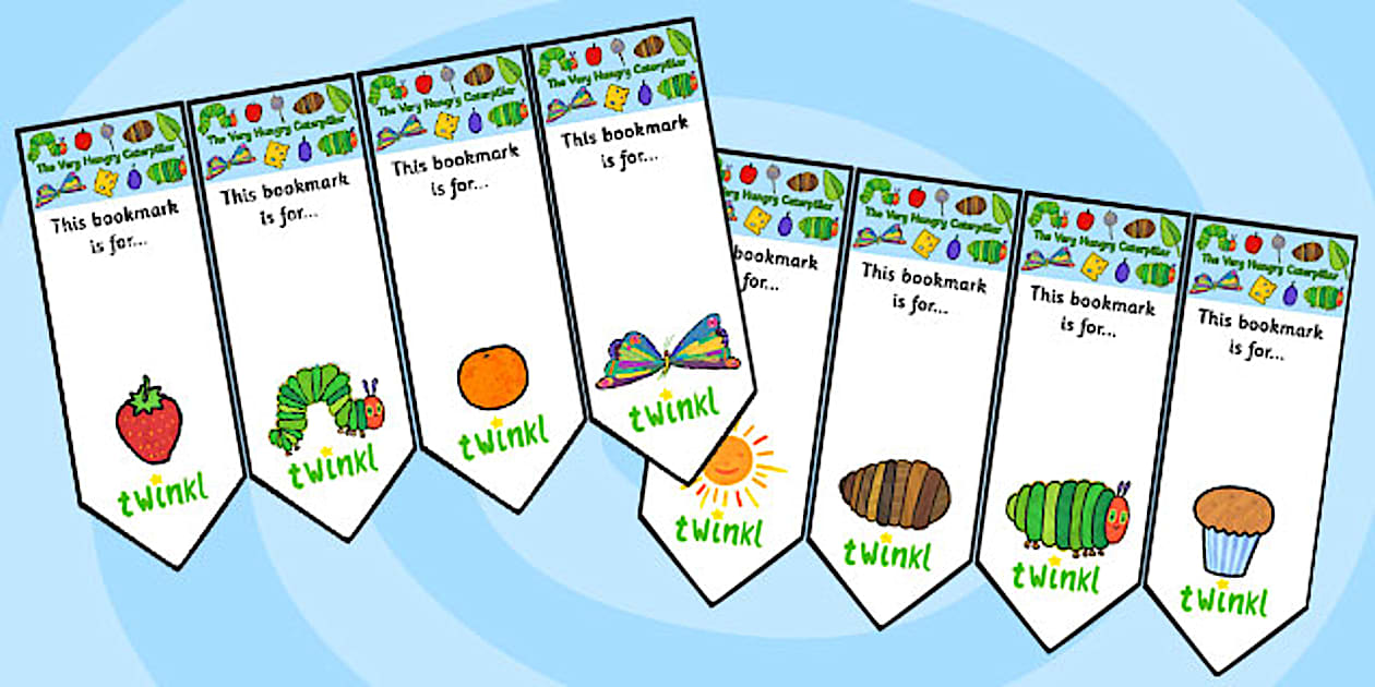 Editable Bookmarks to Support Teaching on The Very Hungry Caterpillar