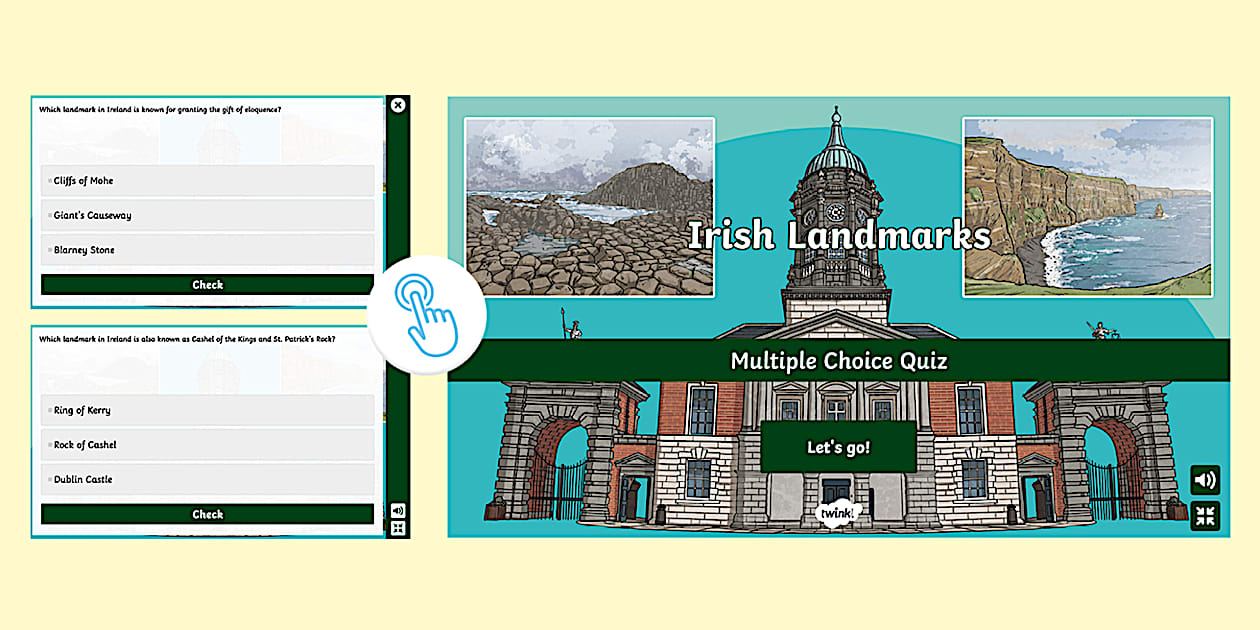 Irish Landmarks Interactive Quiz (Hecho por educadores)