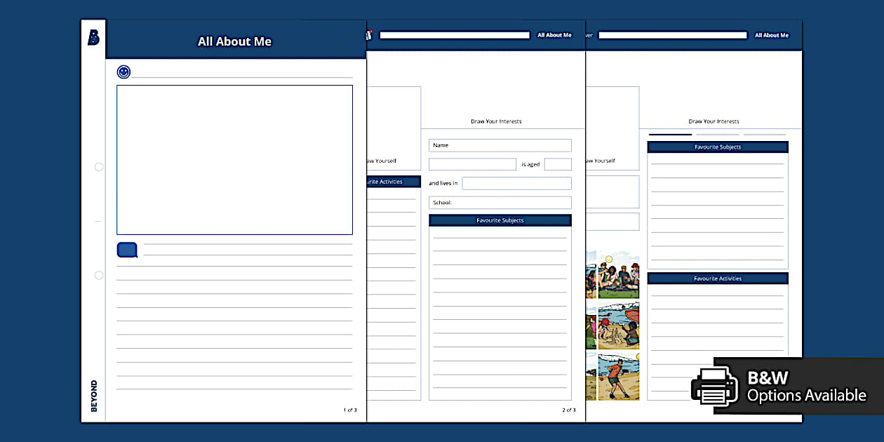 Social Media Profile Worksheet - Beyond Transition - Twinkl