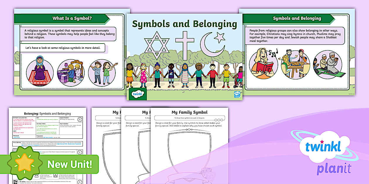 Religious Symbols and Belonging Lesson Pack - KS1 RE