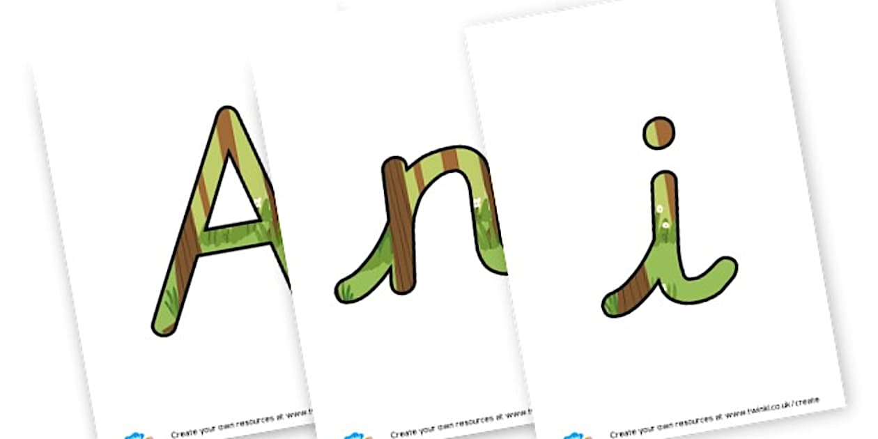 Animals - display lettering (teacher made) - Twinkl