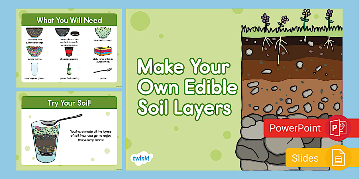 Make Your Own Edible Soil Layers Worksheet PowerPoint & Google Slides for