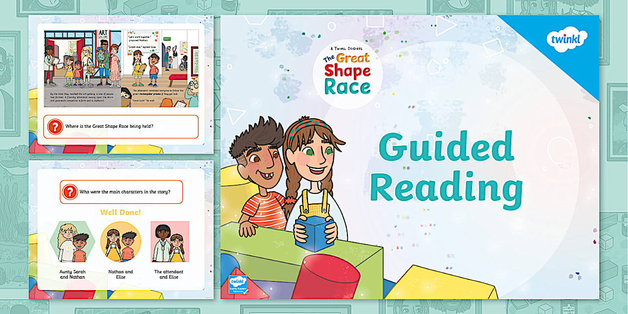 The Great Shape Race - Guided Reading PowerPoint - Twinkl