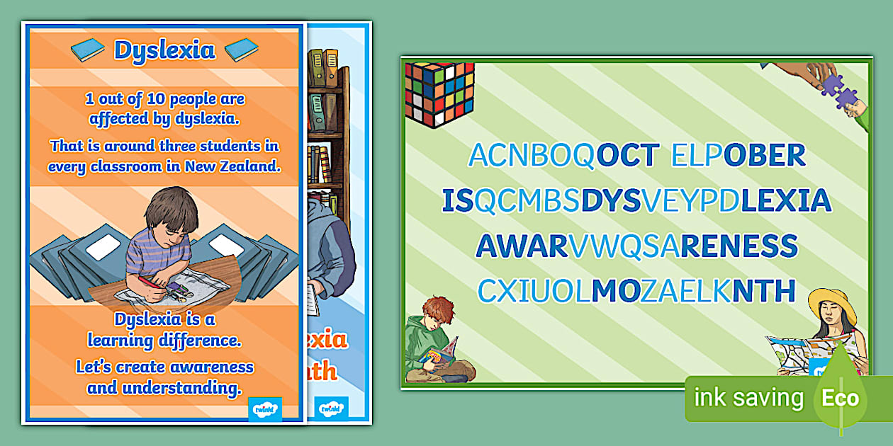 Dyslexia Awareness Month Posters (teacher made) - Twinkl
