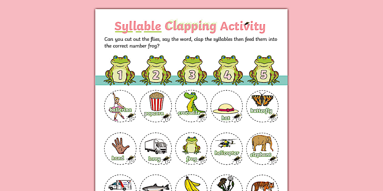 Syllable Clapping Game | Twinkl Inclusion | English | KS1