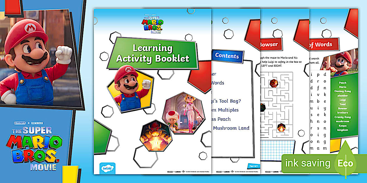 FREE! - Super Mario Activity Book | Universal Pictures | Twinkl