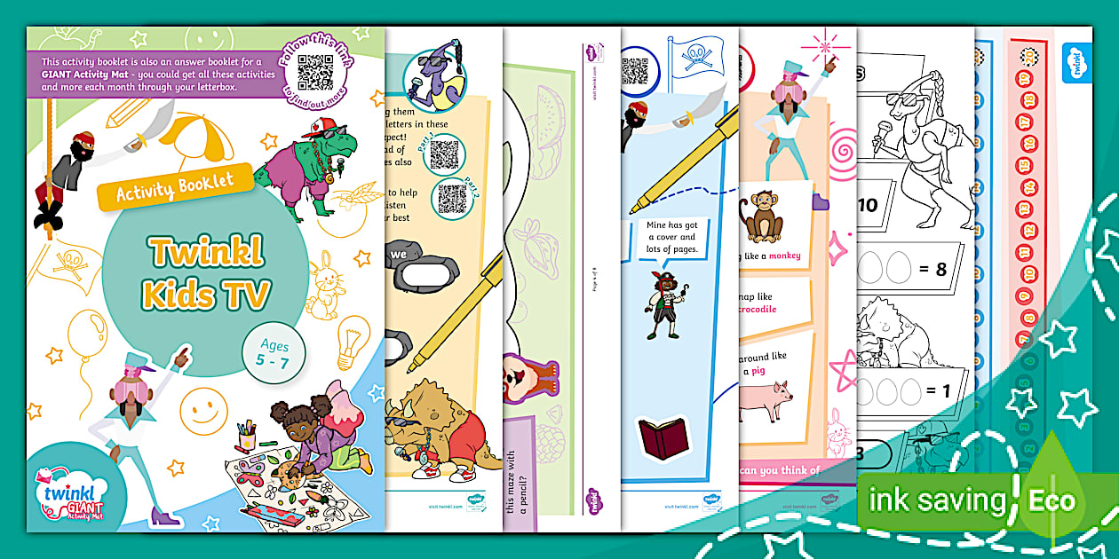 Twinkl Kids TV Activity Booklet 5 to 7 years (teacher made)