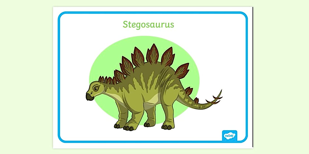 Stegosaurus Poster Display | Primary Resources - Twinkl
