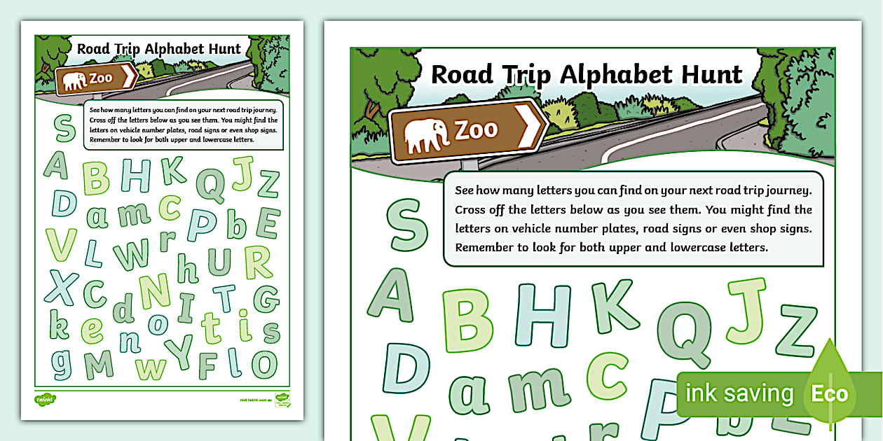 Road Trip Alphabet Hunt (teacher made) - Twinkl