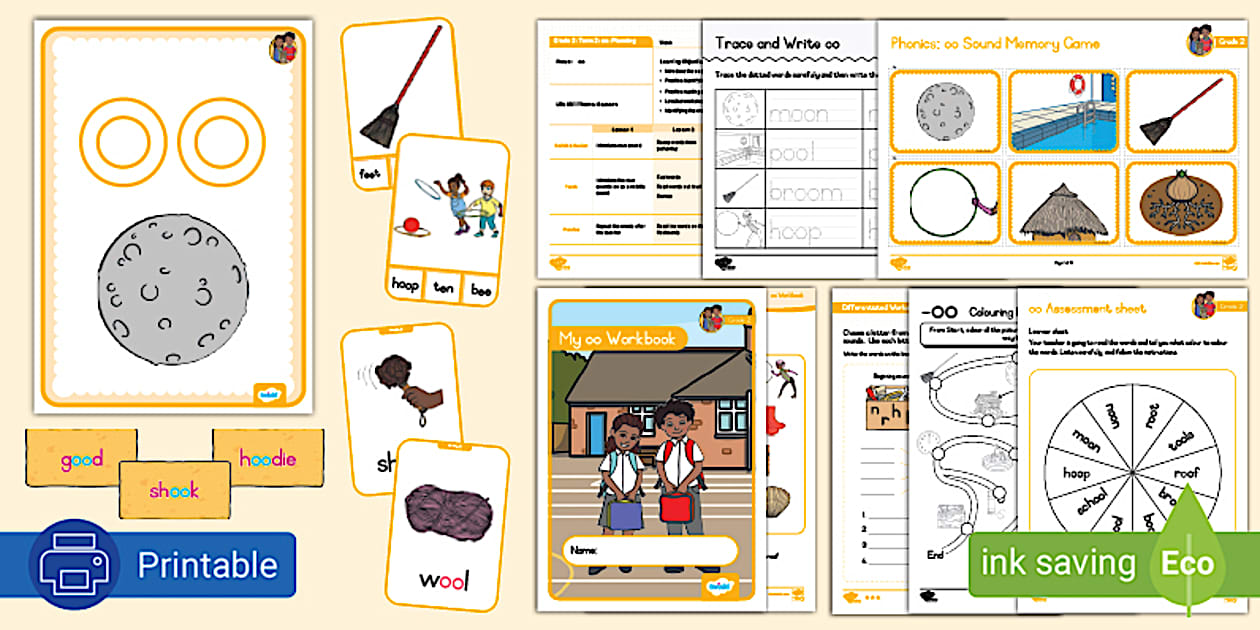 Grade 2 Phonics Pack oo (teacher made) - Twinkl