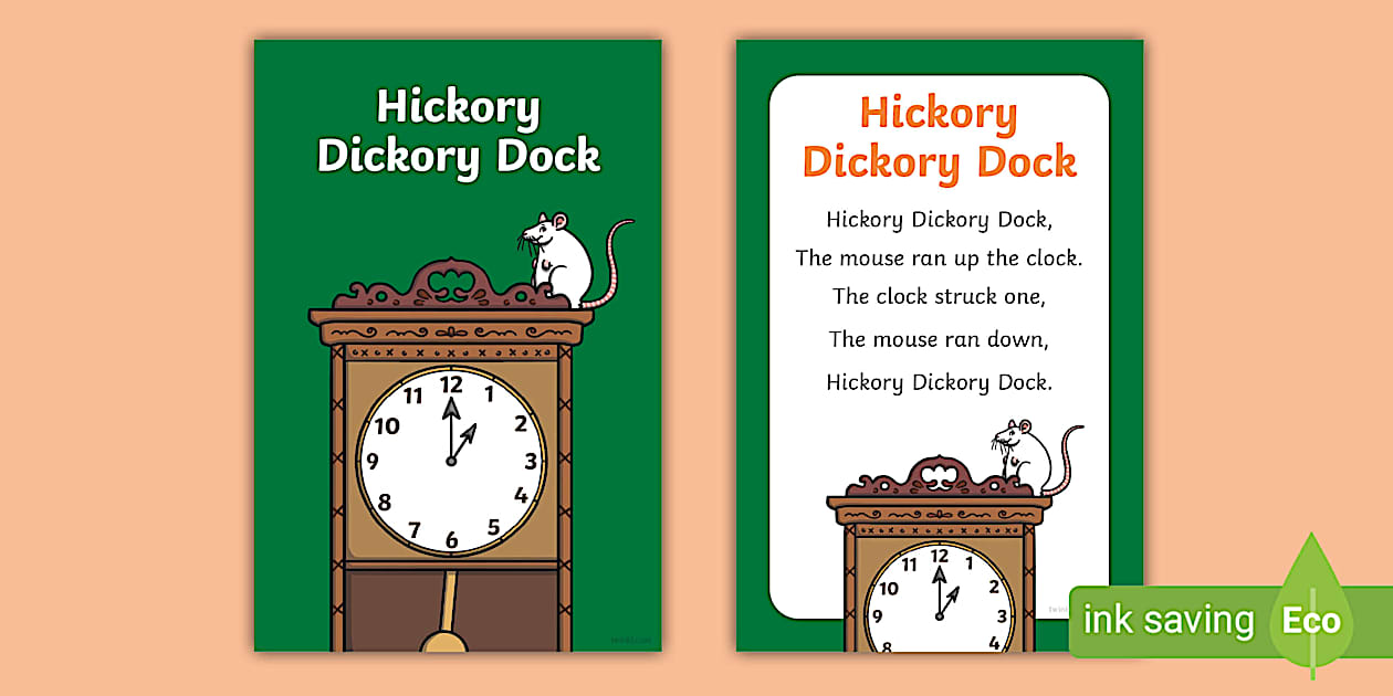 Hickory Dickory Dock Nursery Rhyme IKEA Tolsby/Fiestad Frame