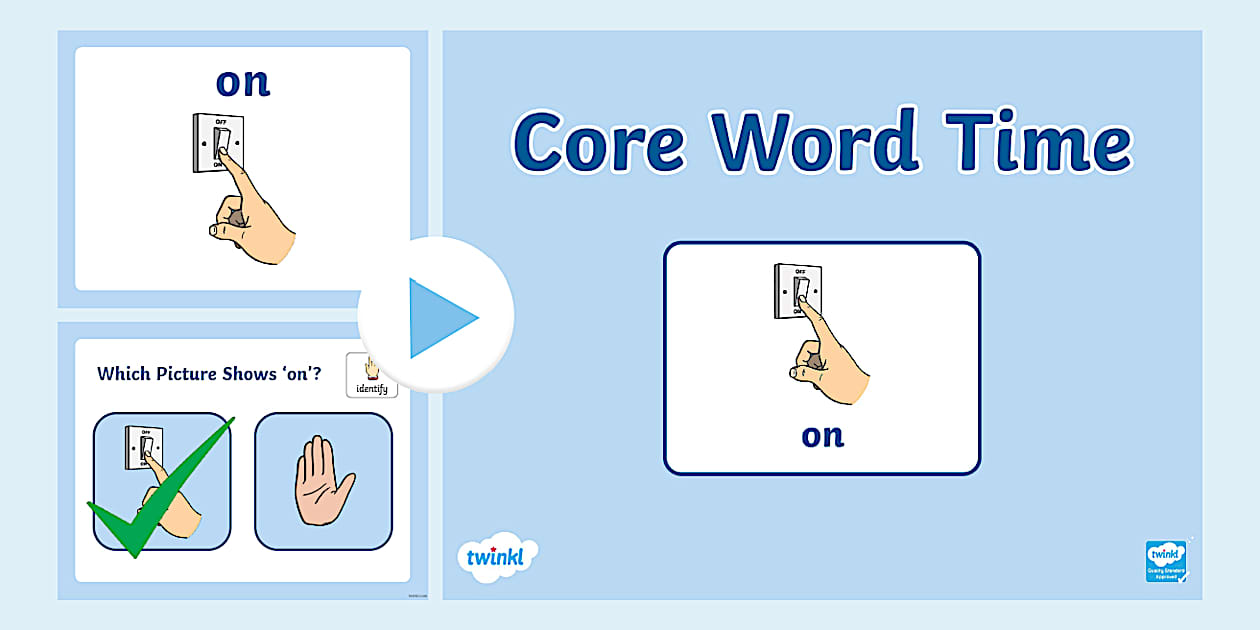 Core Word PowerPoint - On/Off (Function) - Twinkl