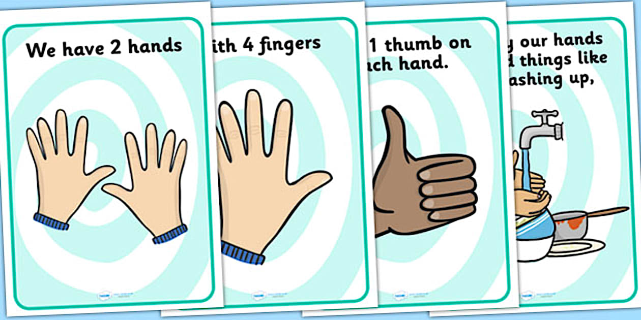 Hands To Self Visual Posters - Classroom Management - Twinkl