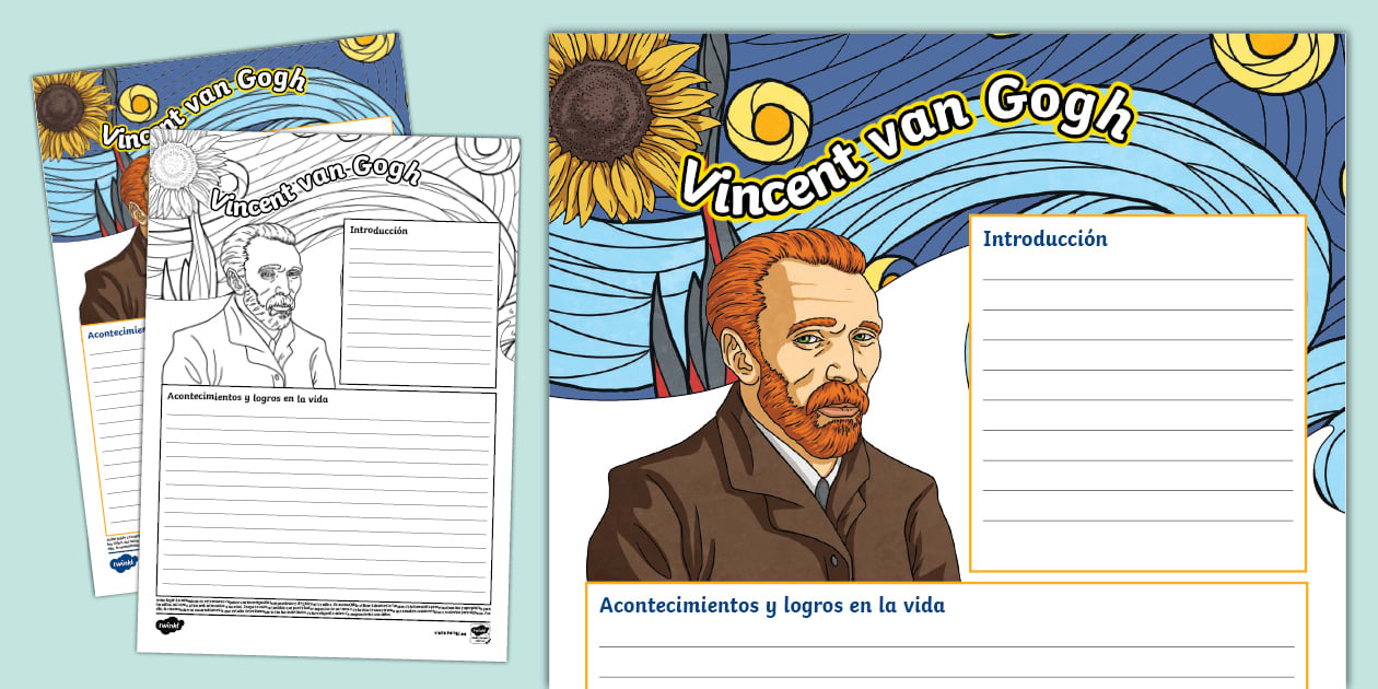 * NEW * Ficha de actividad: Biografía de Vincent van Gogh