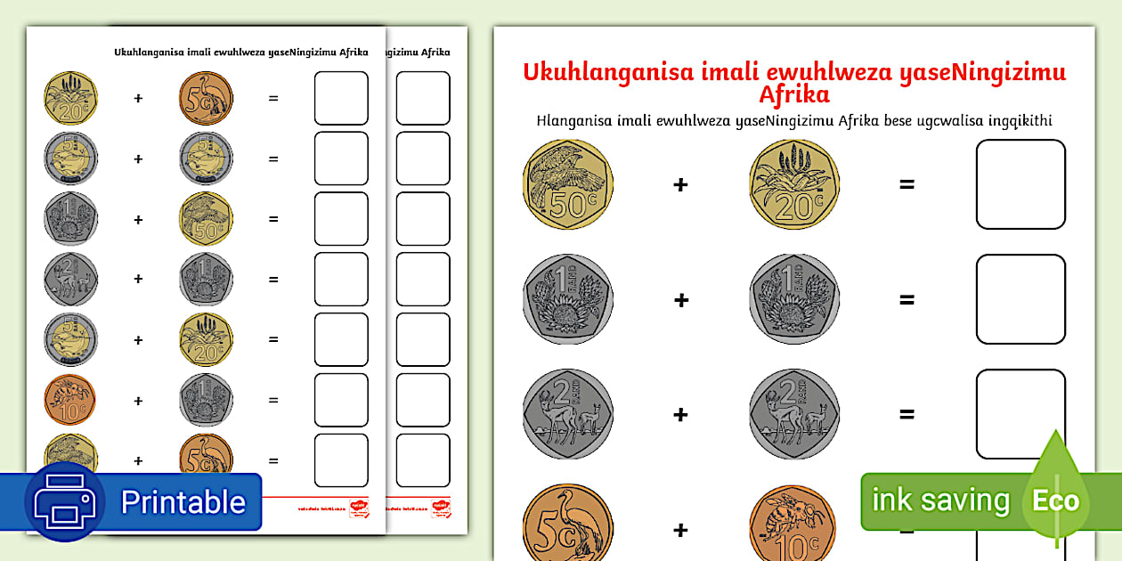 Ukuhlanganisa imali ewuhlweza yaseNingizimu Afrika