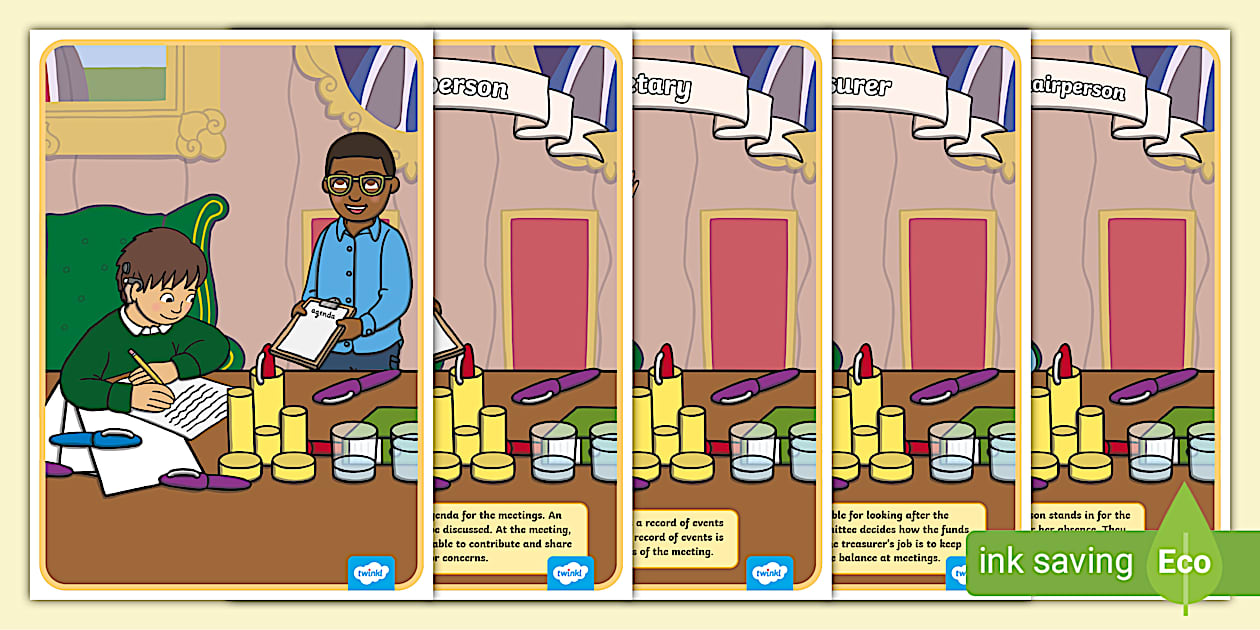 All About Committee Roles and Responsibilities Display Posters