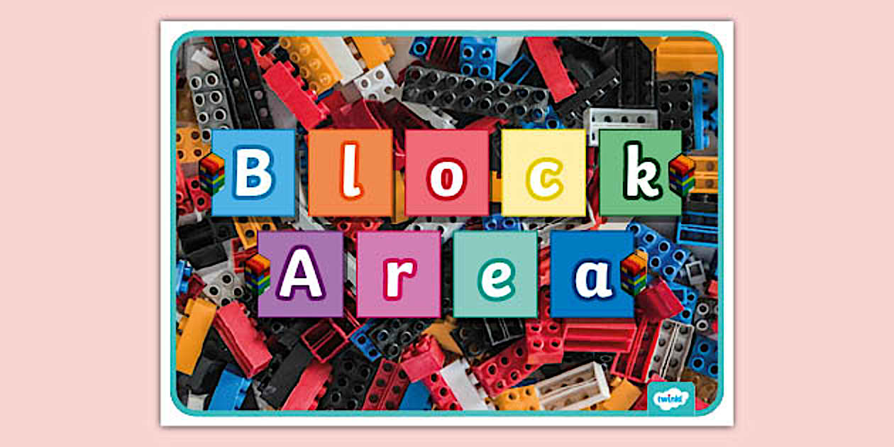 Block Area Photo Display Poster (teacher made) - Twinkl