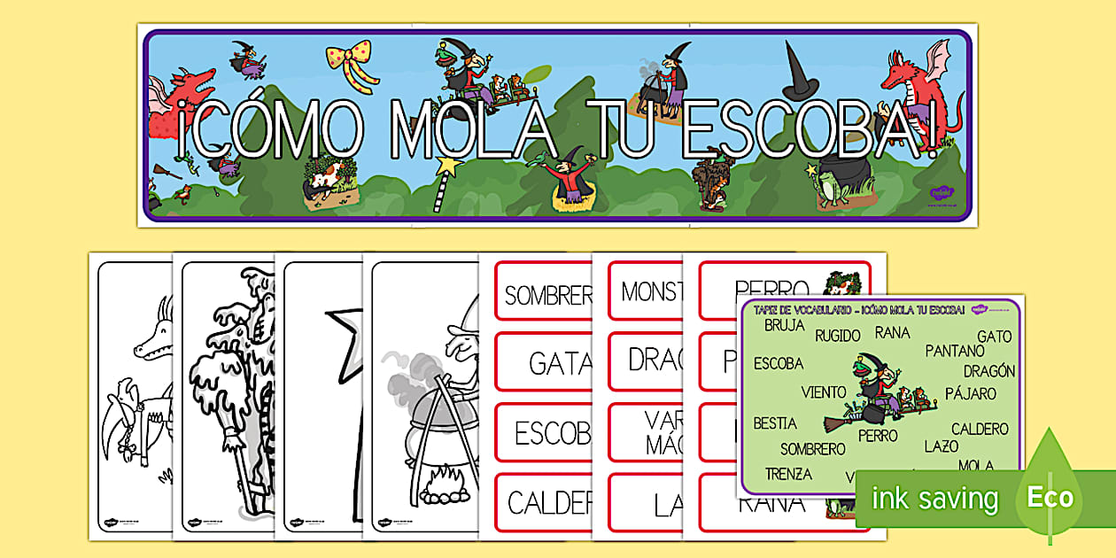 ¡Cómo mola tu escoba! Pack acompañante del libro - Twinkl
