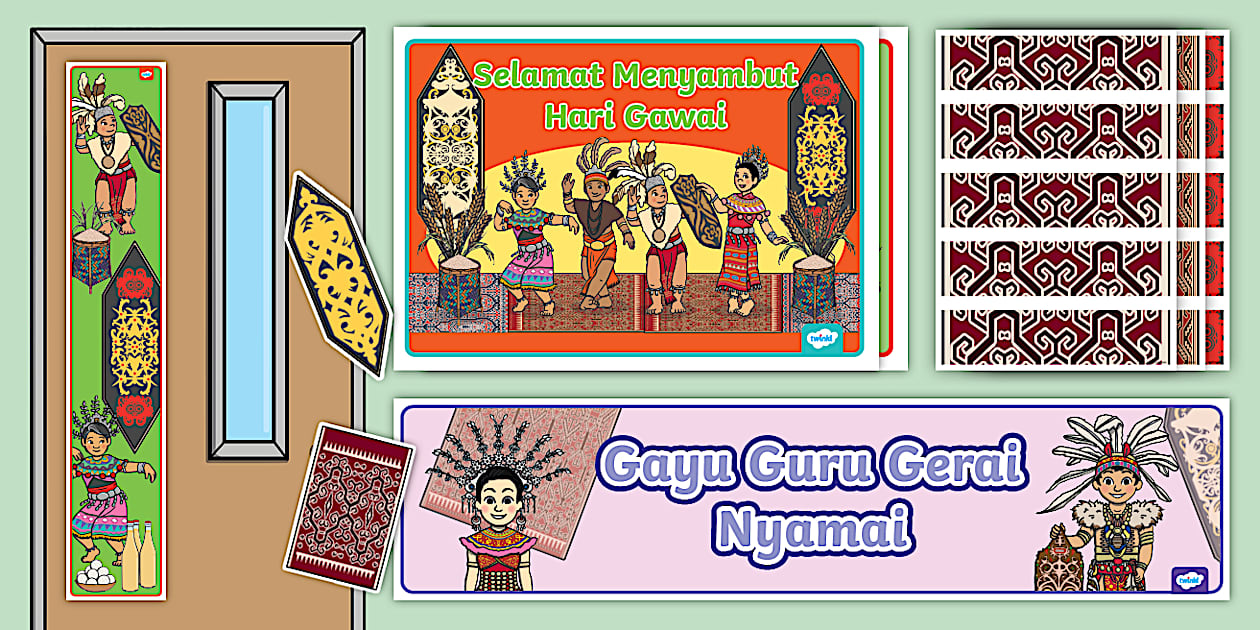 Gawai Classroom Decoration Pack (teacher made) - Twinkl