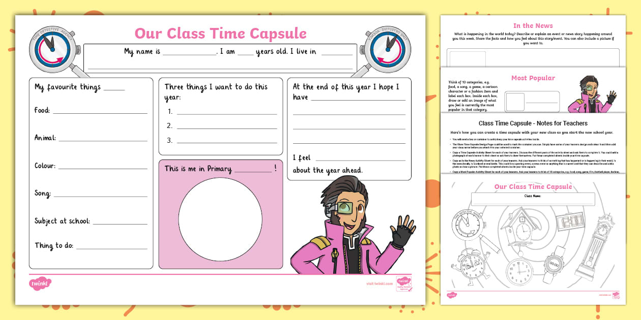 Our Class Time Capsule Activity Pack (teacher made) - Twinkl
