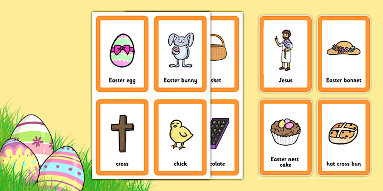 Easter Pairs Matching Game (teacher made) - Twinkl