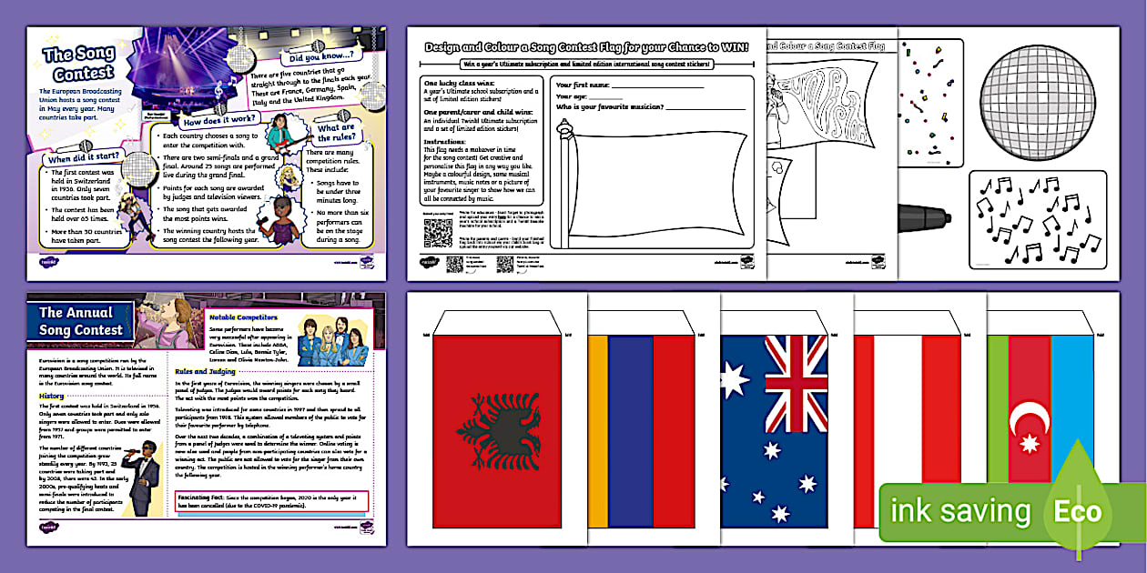 Song Contest Party & Learn Competition Pack - Twinkl - KS2