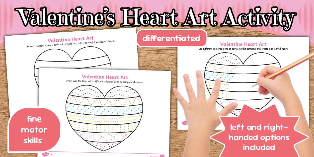 Valentine's Day Heart Art Activity