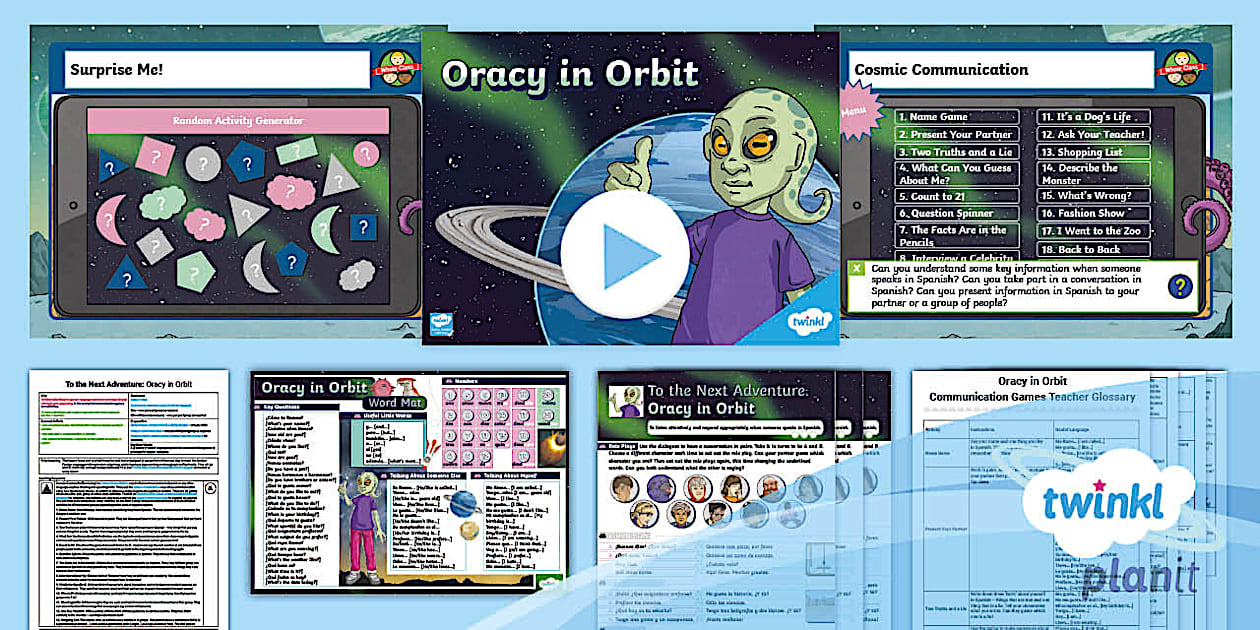 👉 PlanIt Year 6 Spanish Lesson: Oracy in Orbit - Twinkl