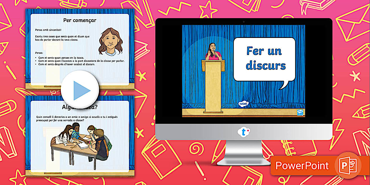 Presentació: Com fer un discurs - Català - Twinkl