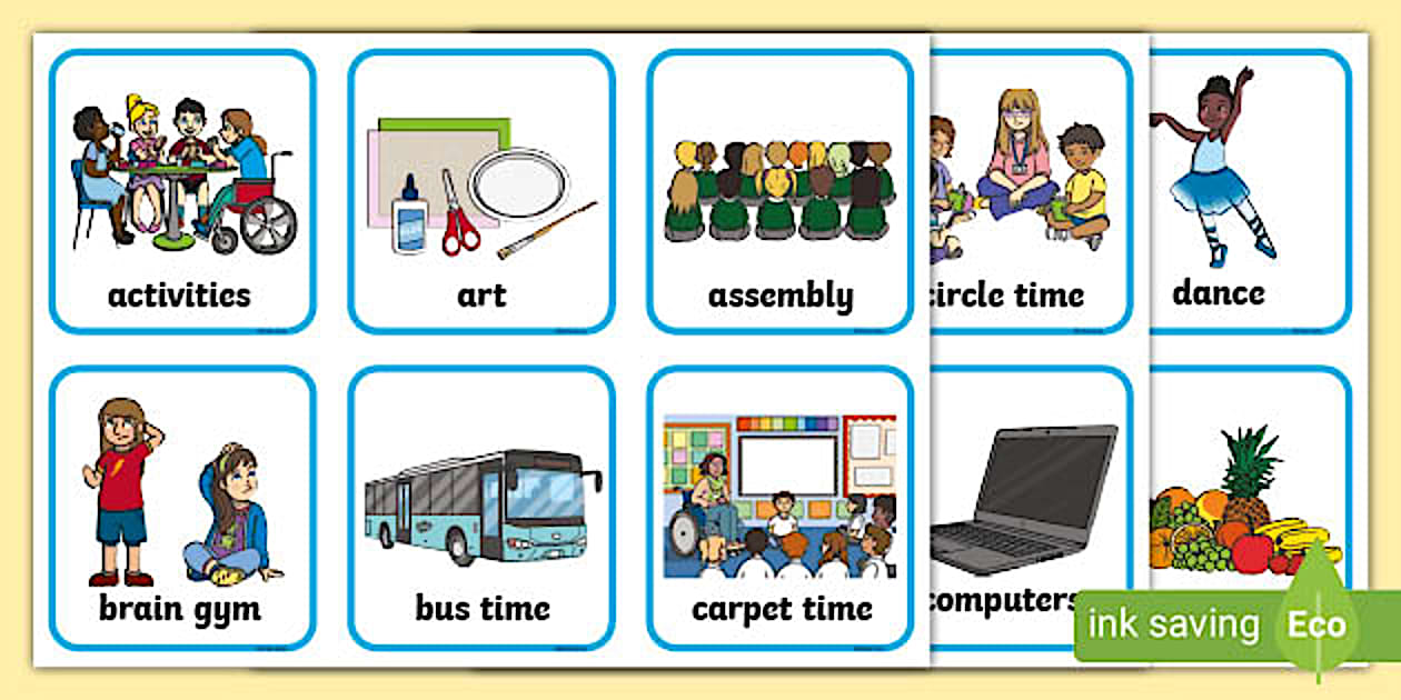 Editable Visual Timetable | Classroom Management | Primary