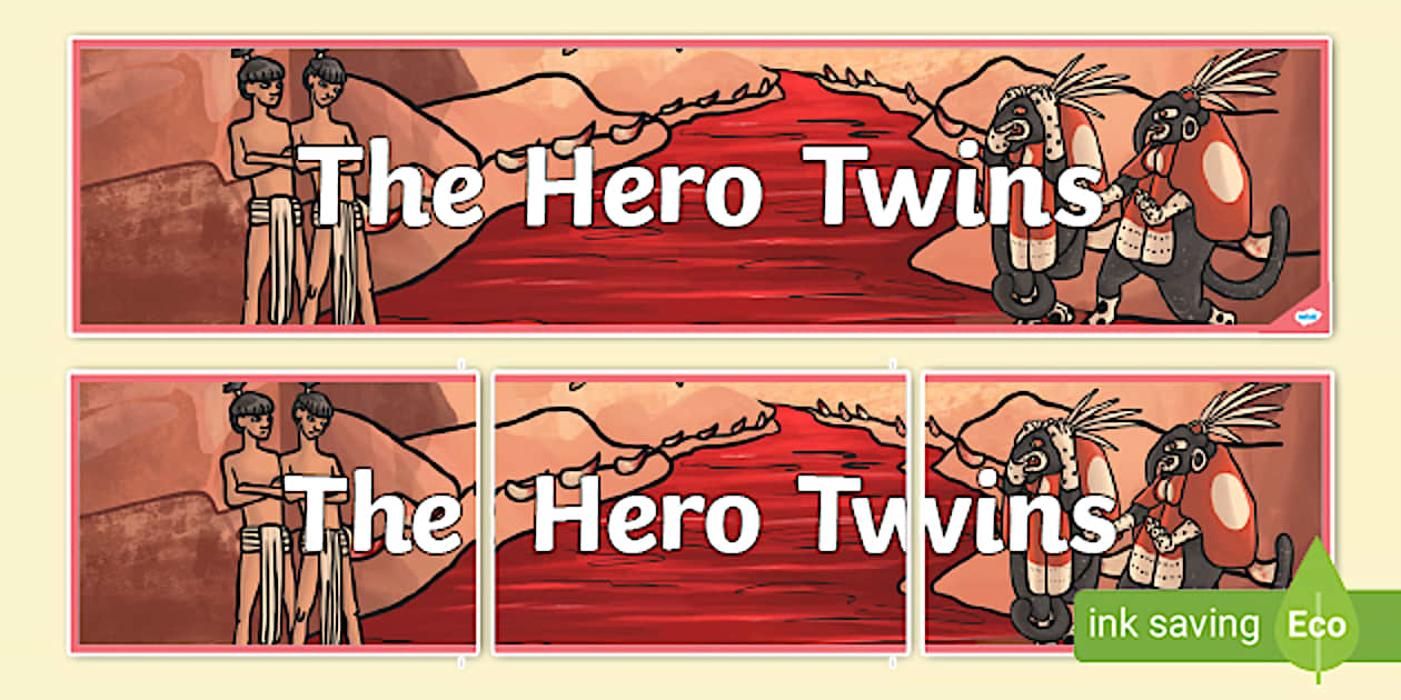 The Hero Twins Maya Civilisation Story Display Banner
