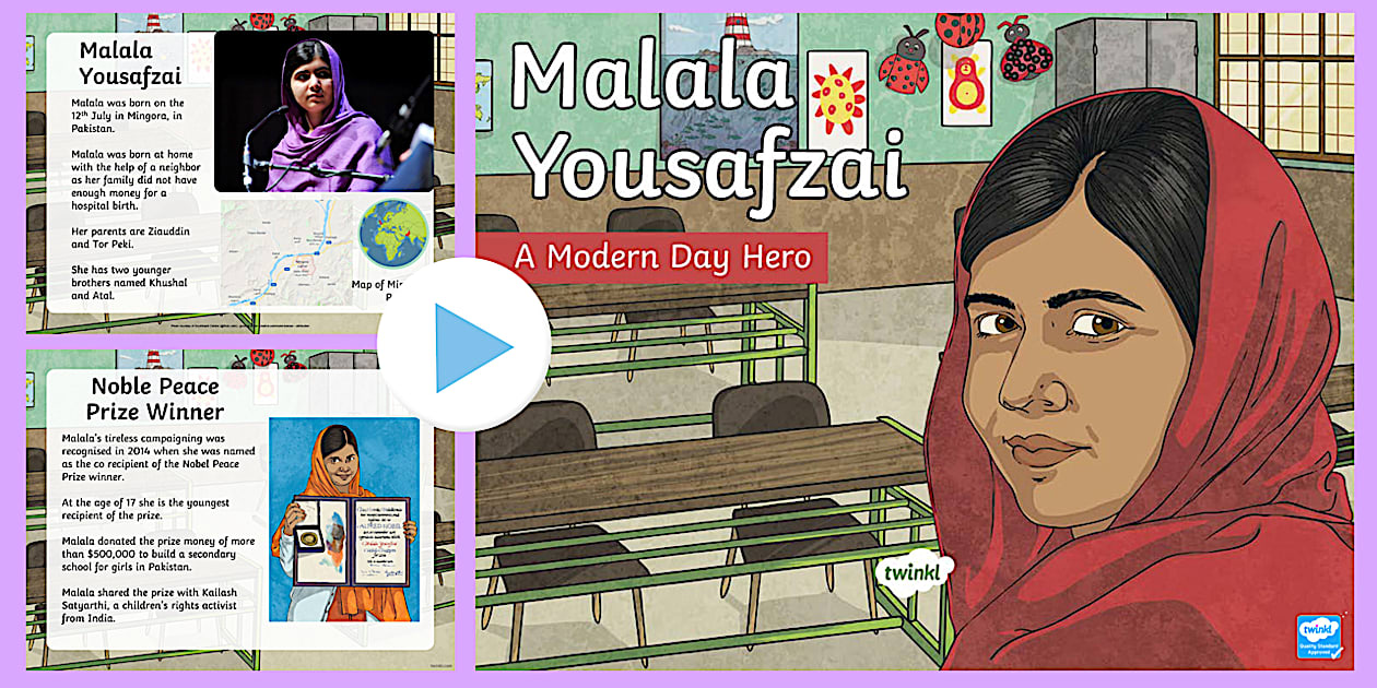 Malala Yousafzai PowerPoint - Teaching Resource - Twinkl