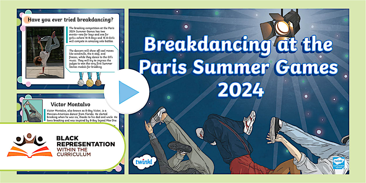 KS2 Breakdancing at the Paris Summer Games Presentation