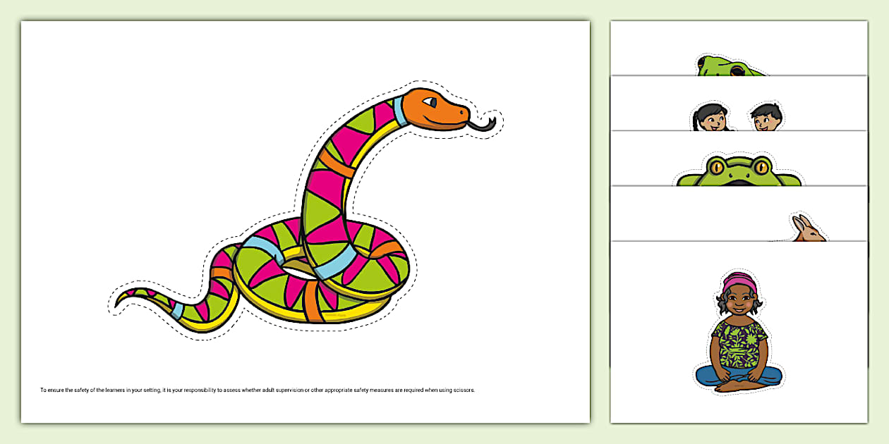 * NEW * The Rainbow Serpent Role Play Cut-Outs - Twinkl