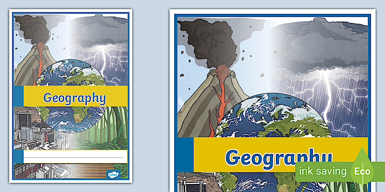 Geography Book Cover (teacher made) - Twinkl