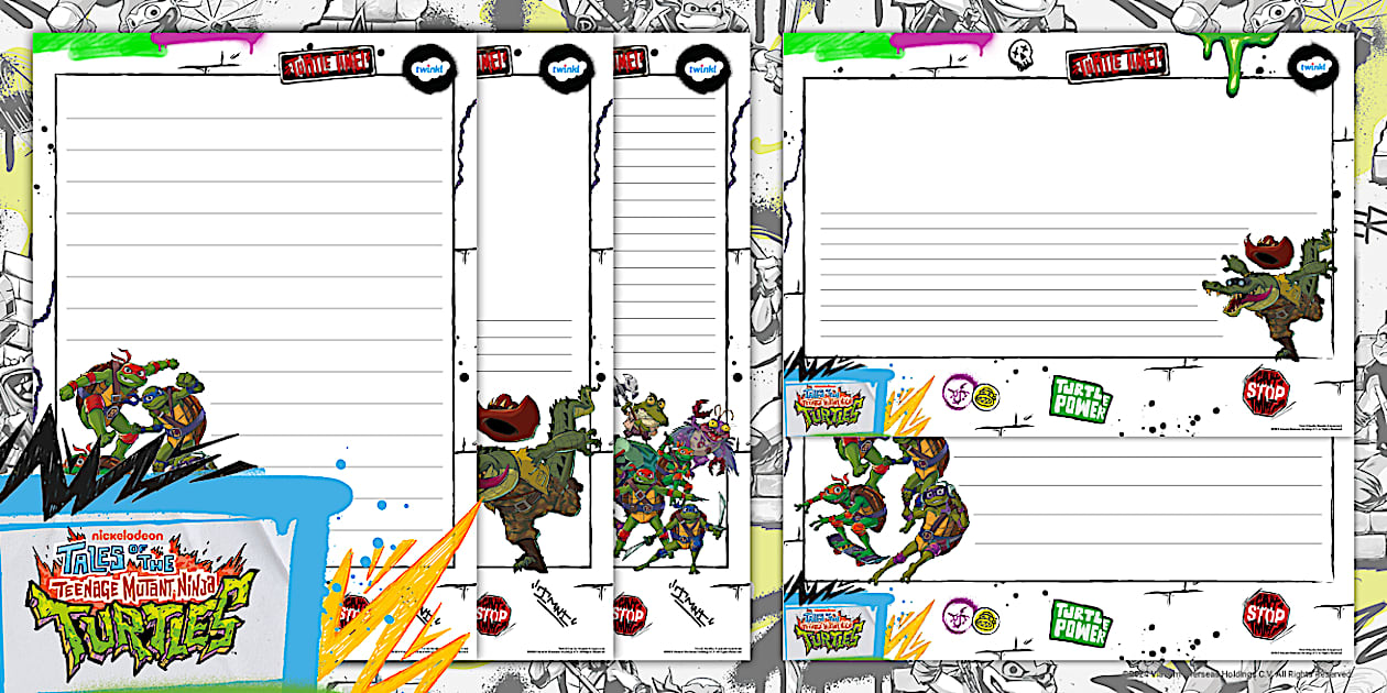 FREE! - TMNT: Page Borders Pack (l'insegnante ha fatto)
