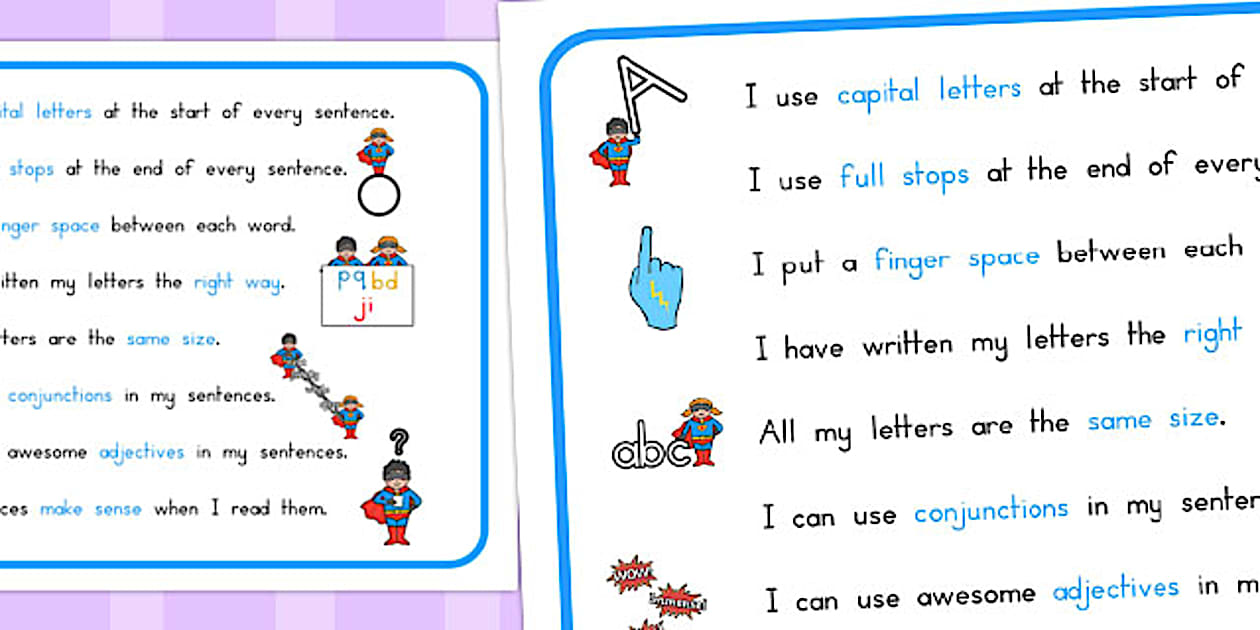 Editable How to Make a Super Sentence Checklist - Twinkl