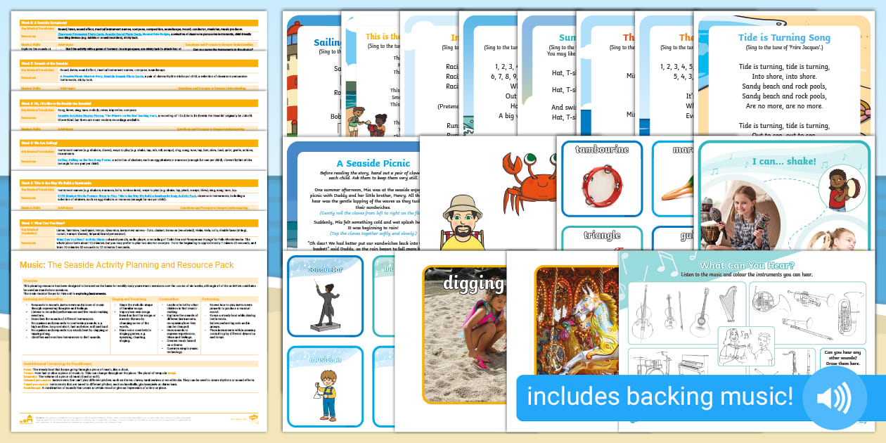 EYFS Seaside Music Activity Planning and Resource Pack