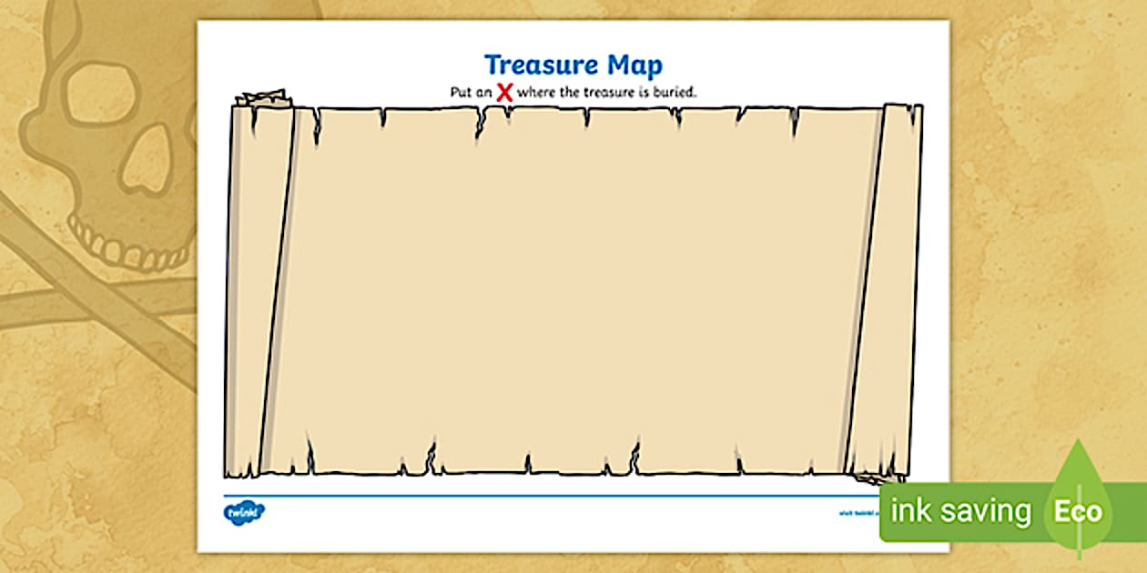 Editable Create a Treasure Map Template - Twinkl