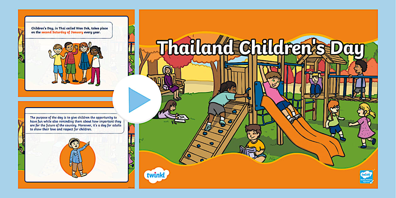 Thai Children's Day PowerPoint (EN) (teacher made) - Twinkl