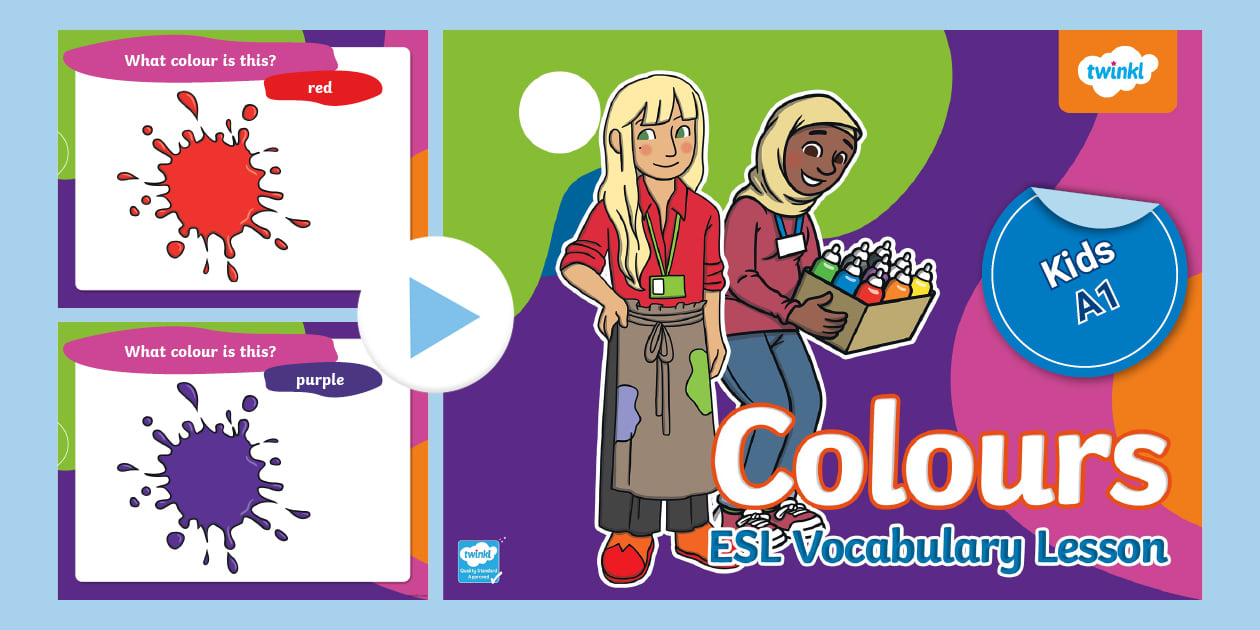Twinkl ESL Colours Lesson (teacher made) - Twinkl