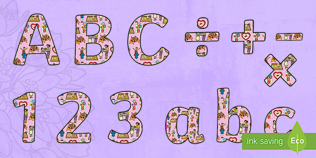 Mother's Day Themed Display Lettering (teacher made)