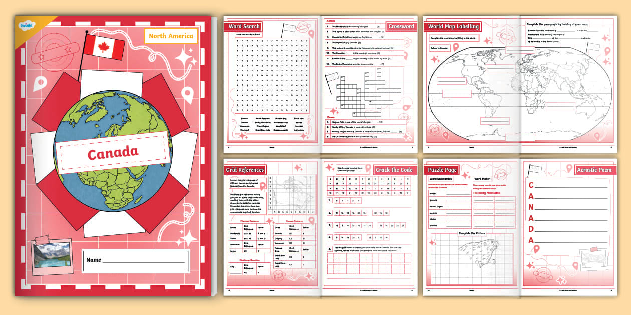 KS2 Canada Activity Booklet - KS2 - Twinkl