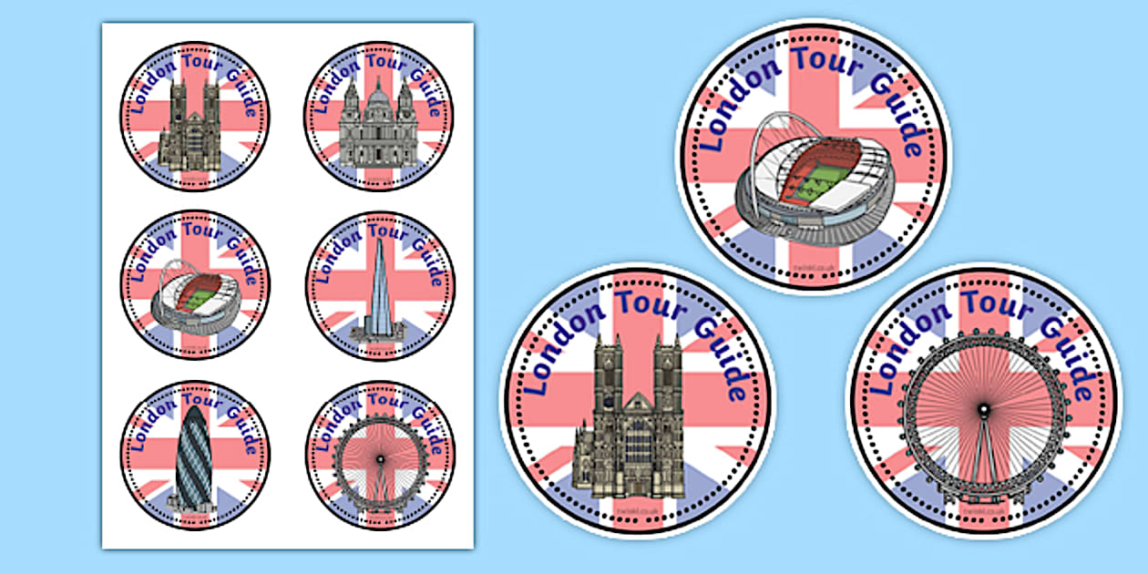 London Tour Guide Role Play Badge - Twinkl