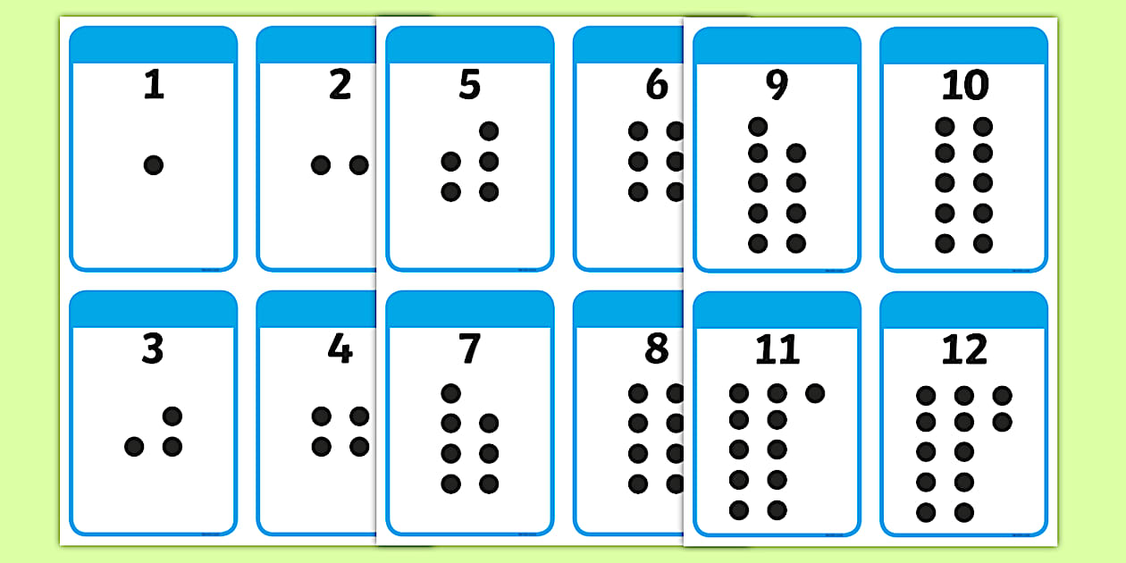 Digits to 30 with Counting Dots Flashcards (teacher made)