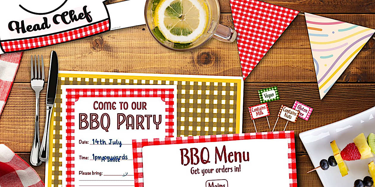 BBQ Printables Party Pack | Twinkl Party (teacher made)