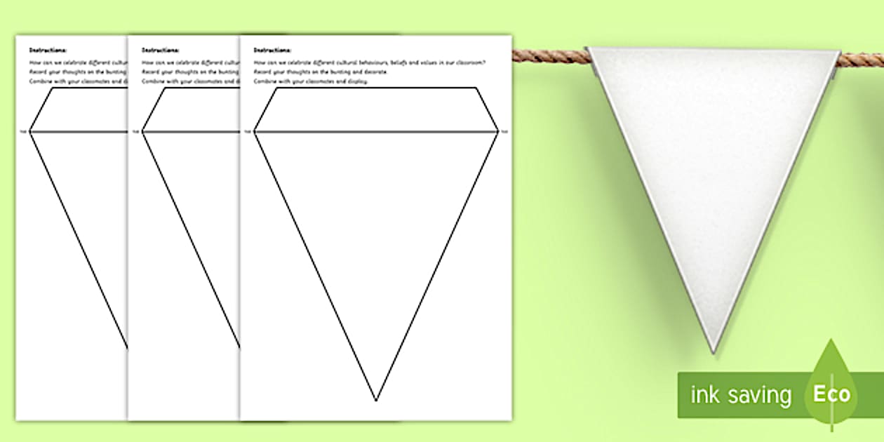 Valuing Diversity Display Bunting (teacher made) - Twinkl