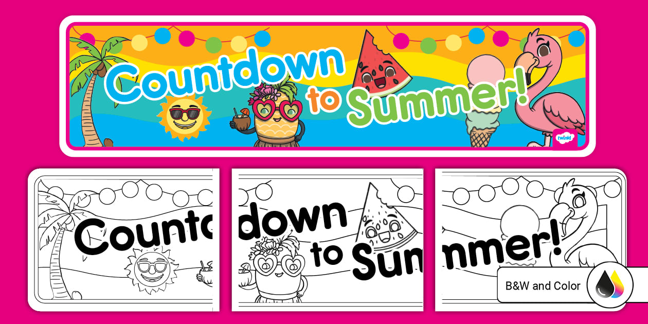 Countdown to Summer! Bulletin Board Banner