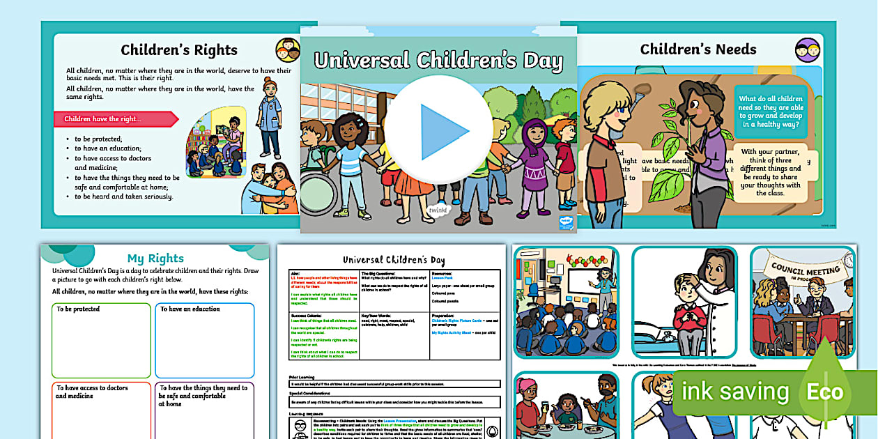 Universal Children's Day KS1 Lesson Pack | Twinkl