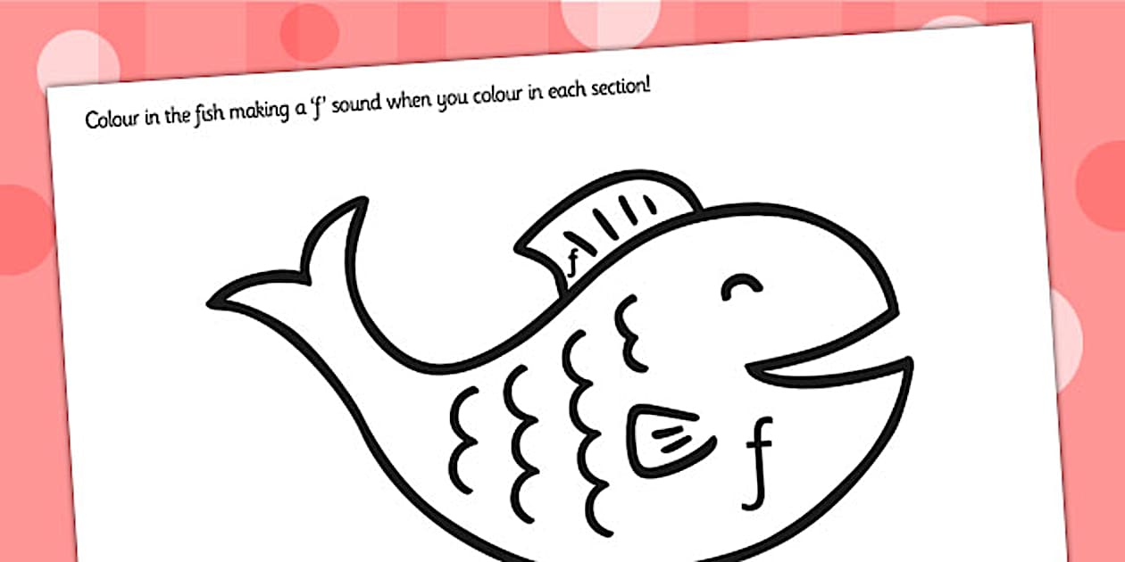 Production Fish Colouring Sheet (teacher made) - Twinkl